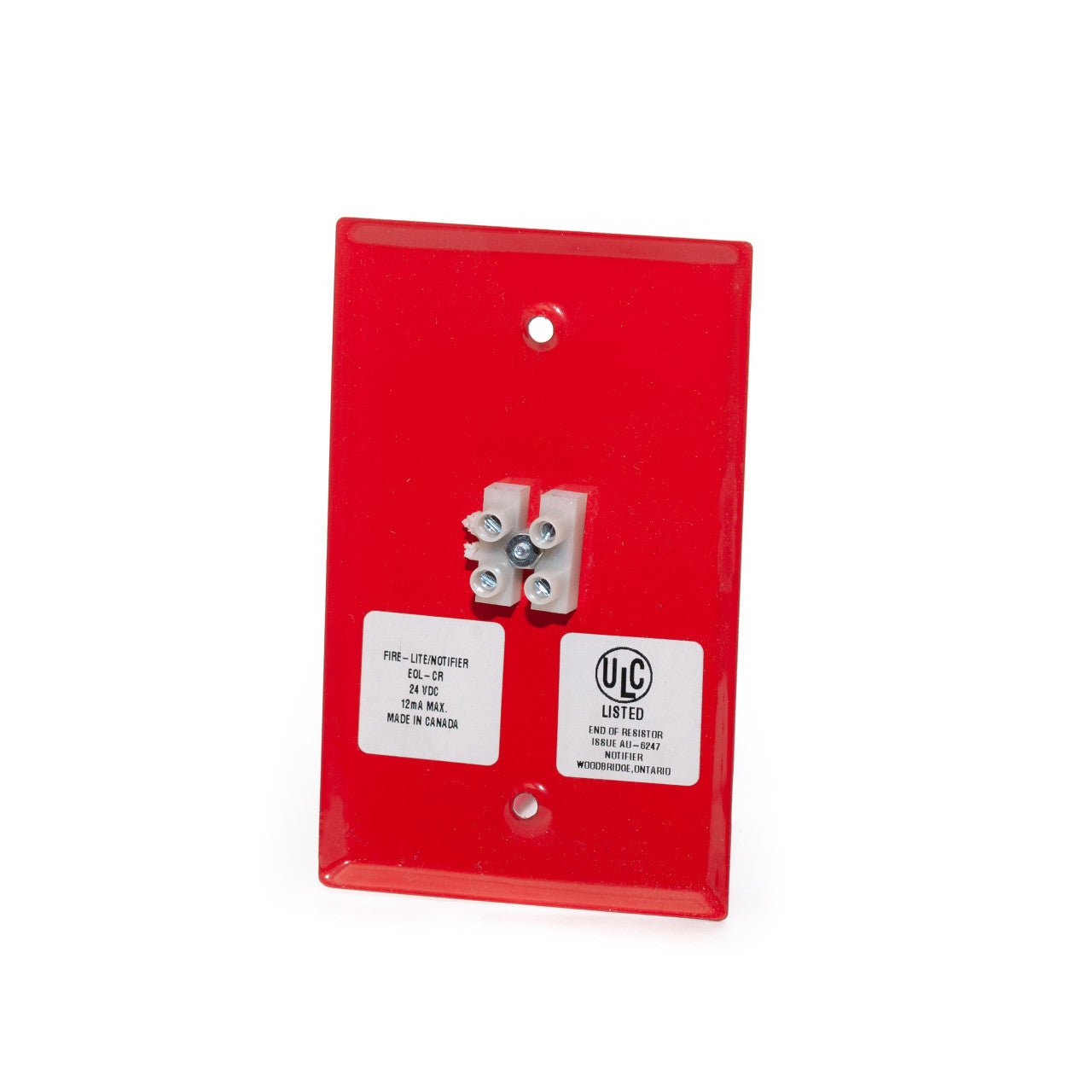 Notifier EOL-CR End of Line Plate Red Metal | The Fire Alarm Supplier