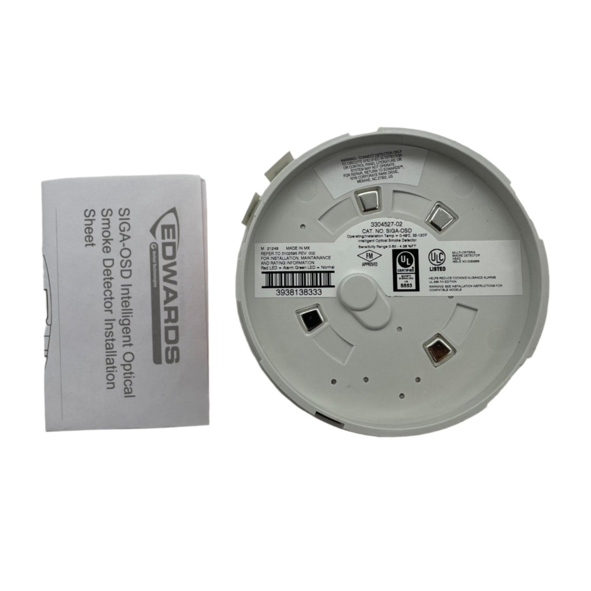 Edwards SIGA-OSD Smoke Detector (Replaces SIGA-PD)