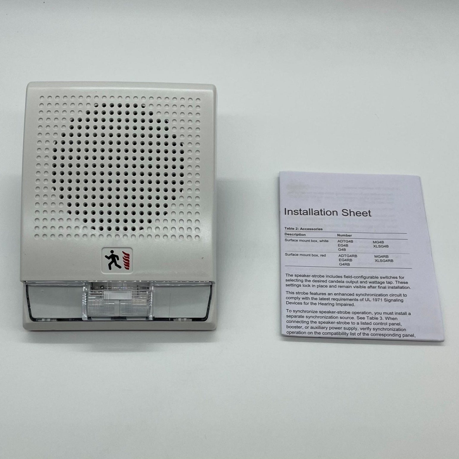 Edwards G4-S7VM Genesis G4 Series 70 Volt Speaker Strobe - The Fire ...