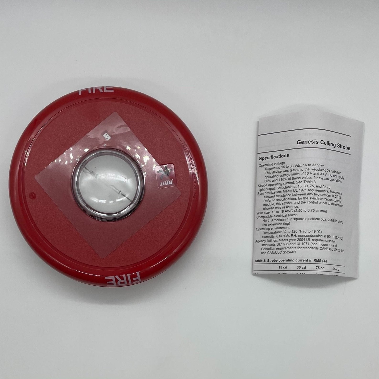 Edwards EGCFR-VM Genesis Ceiling Strobe - The Fire Alarm Supplier