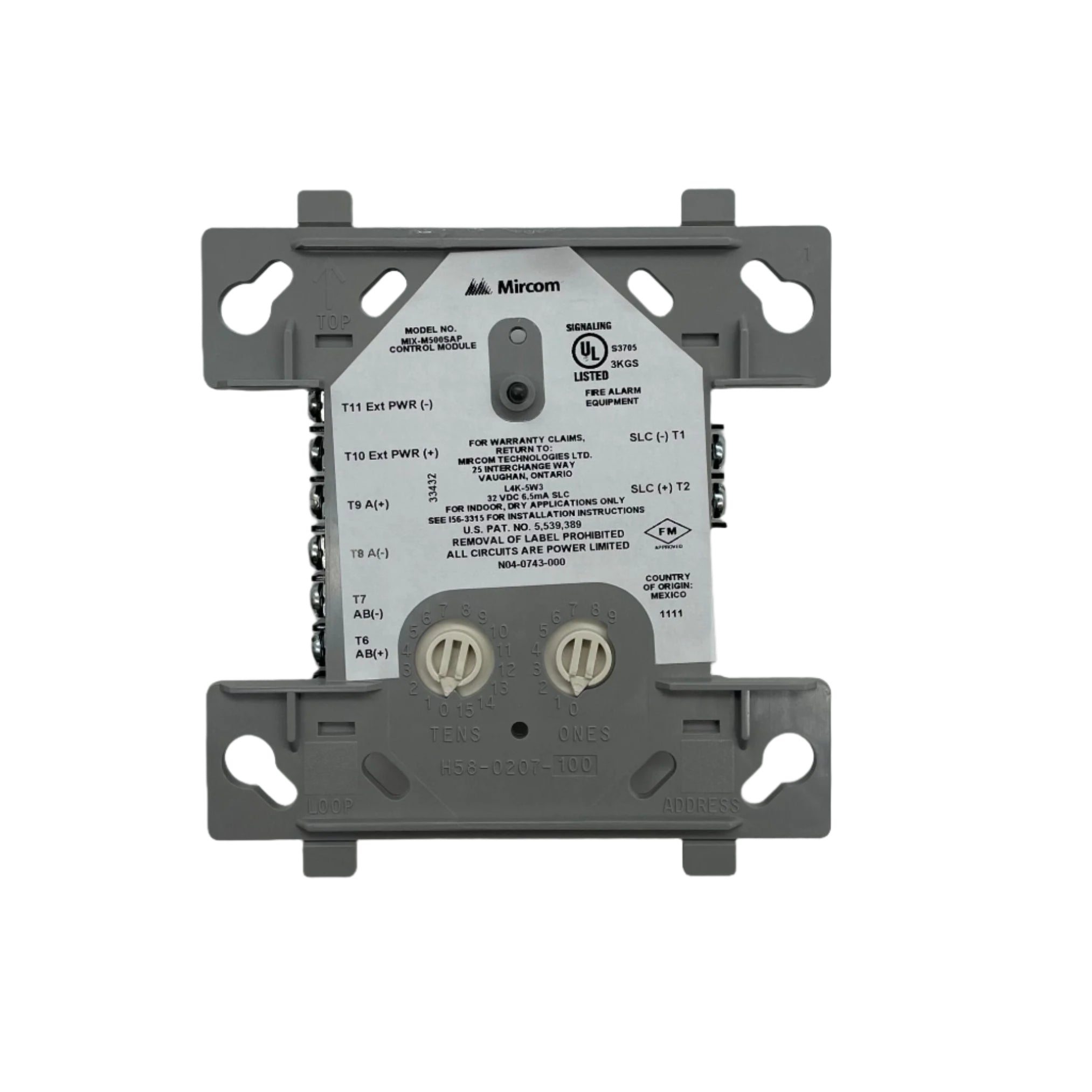 Mircom MIX-M500SAP Supervised Output Module - The Fire Alarm Supplier
