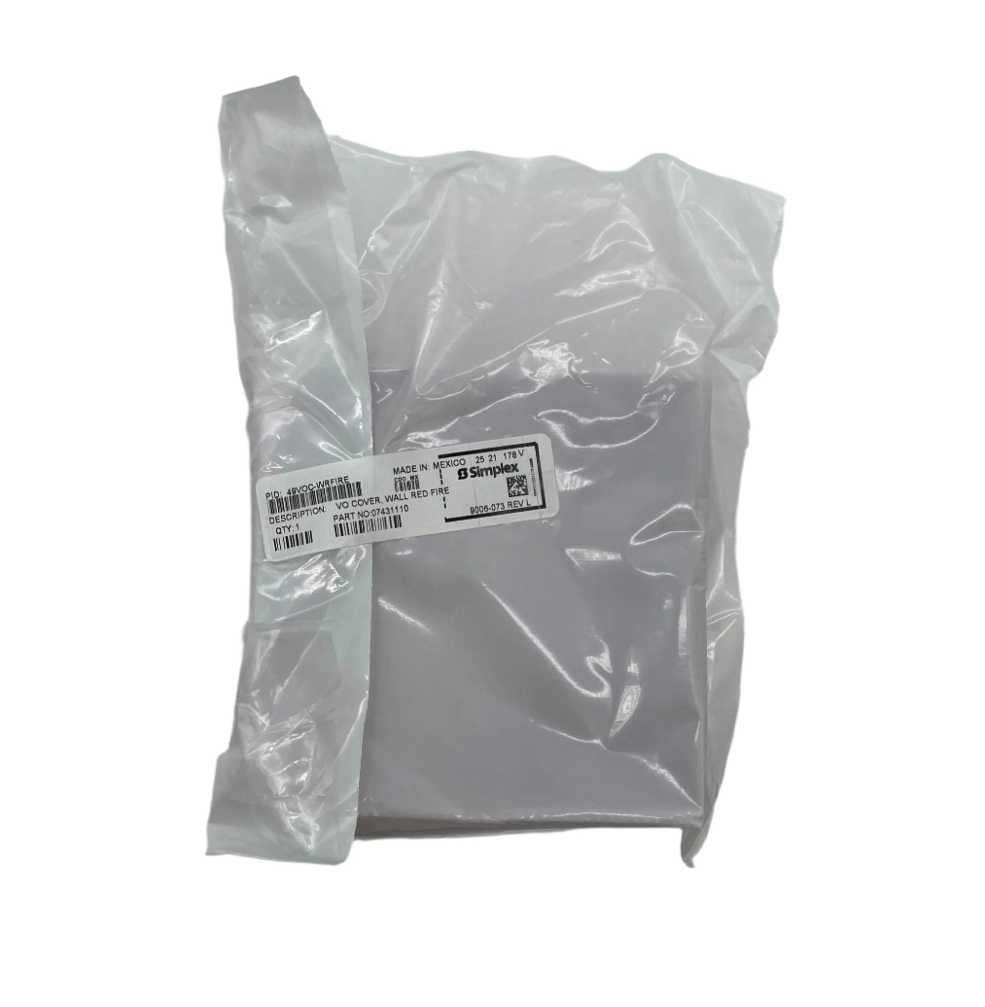 Simplex 49VOC-WRFIRE Cover, Red, "FIRE" - The Fire Alarm Supplier