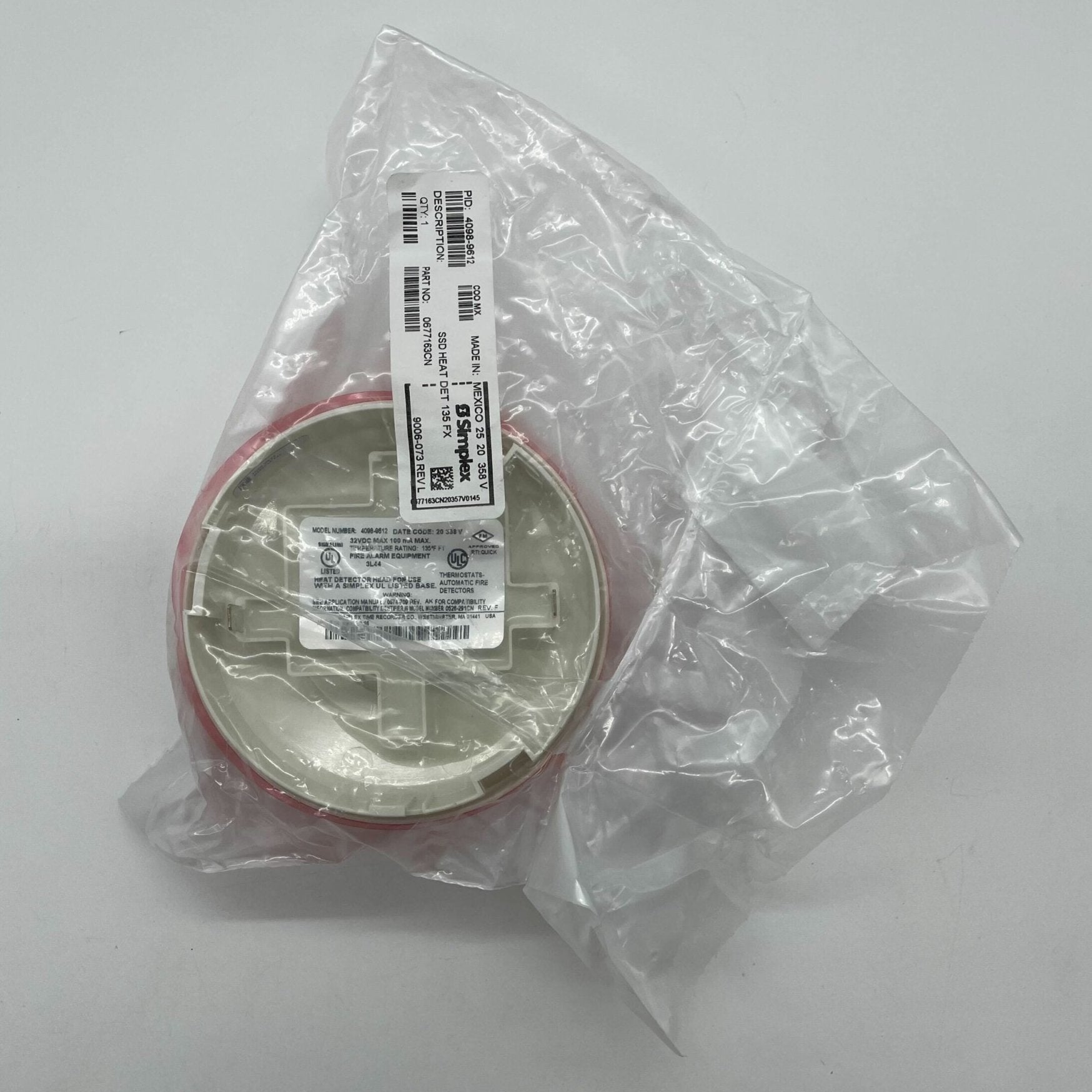 Simplex 4098-9612 Fixed Temperature (Replaced by 4098-5611) - The Fire ...