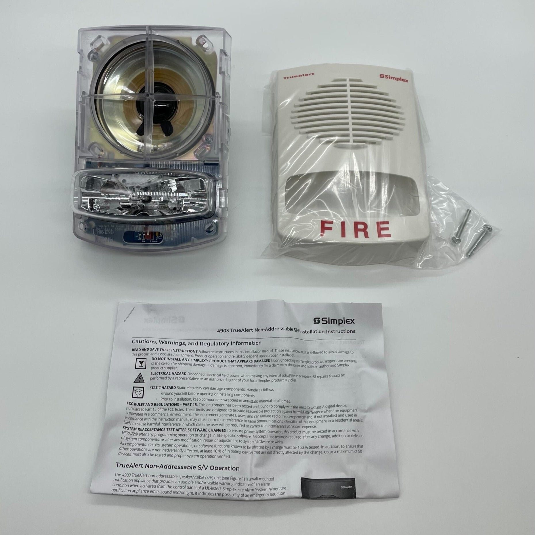 Simplex 4903-9360 TrueAlert Non-Addressable Fixed-Candela Speaker ...