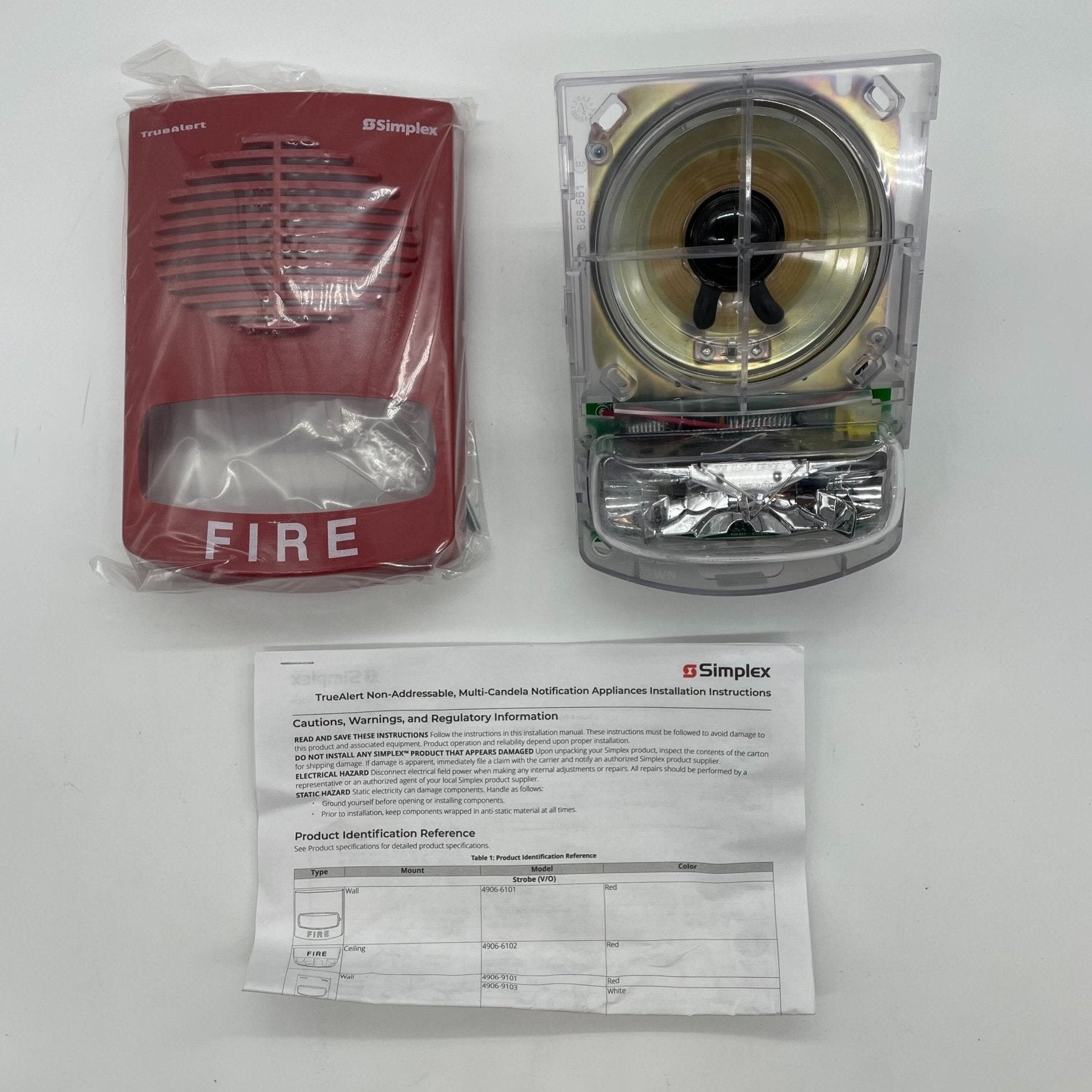 Simplex 4906-9151 TrueAlert Multi-Candela Speaker Strobe - The Fire ...