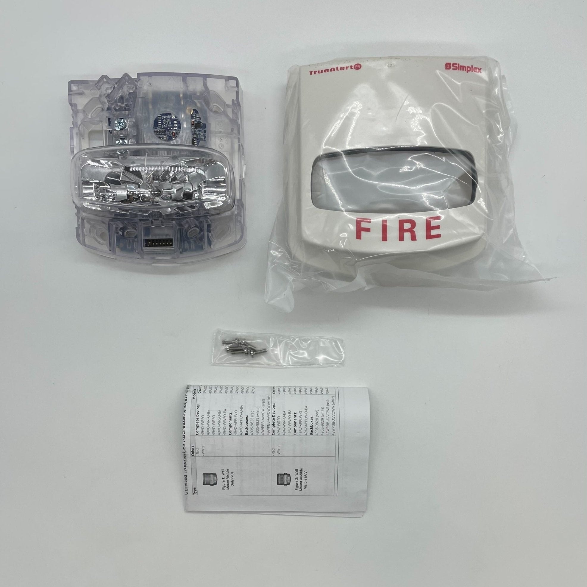 Simplex 49VO-WWFO-BA TrueAlert ES Addressable Strobe Appliance