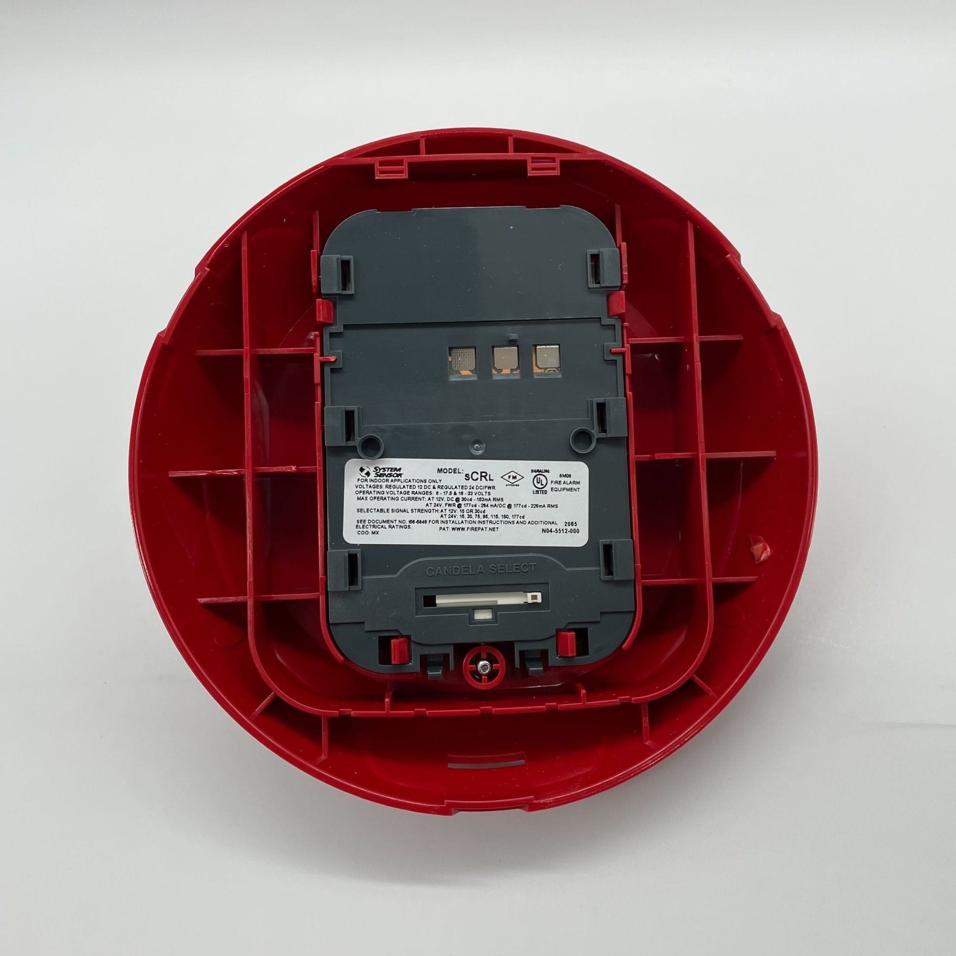 System Sensor Scrl Strobe Red Ceiling